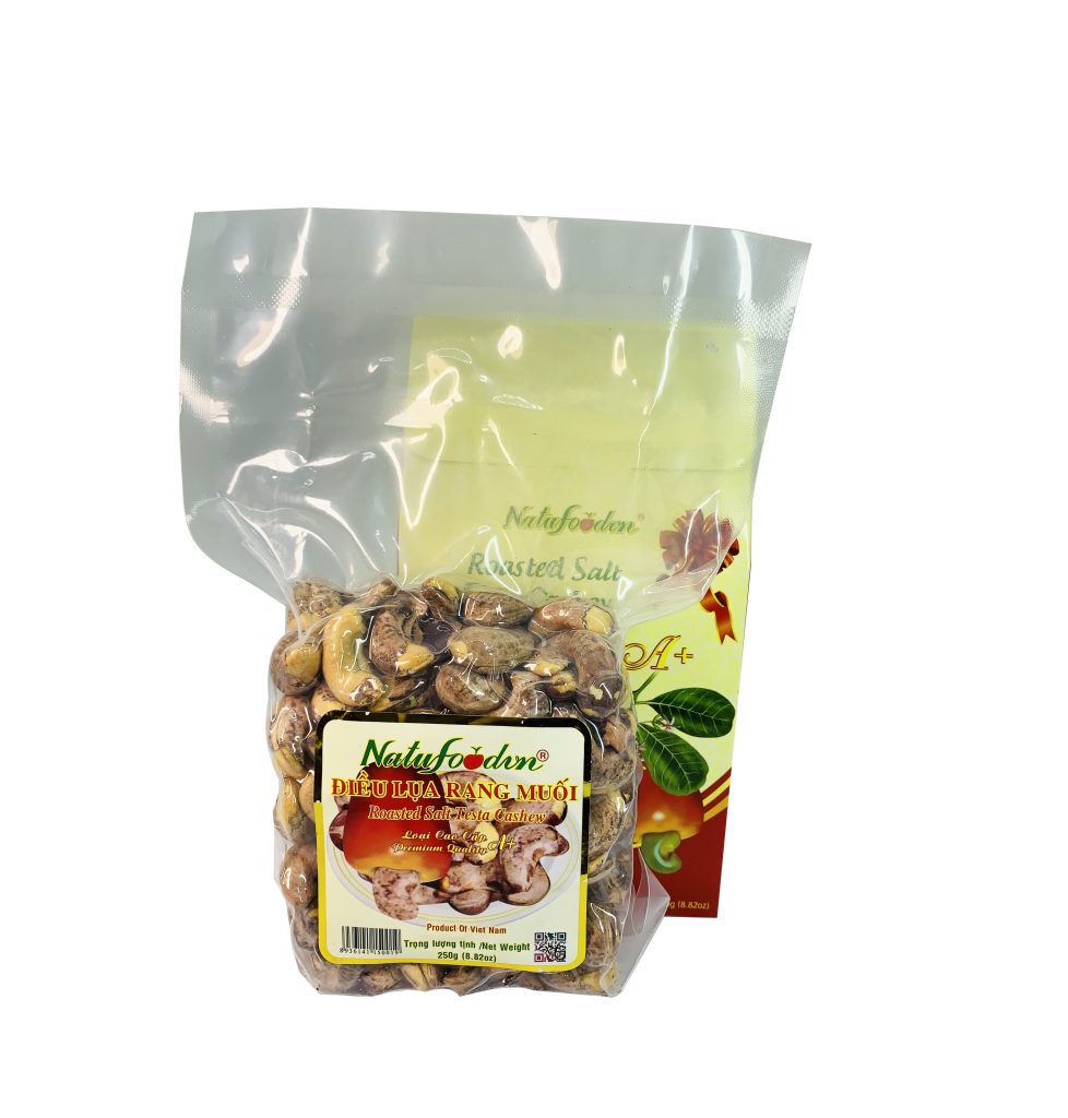Vietnam Roasted Salt Testa Cashewnut Premium Quality Grade A + 250g box